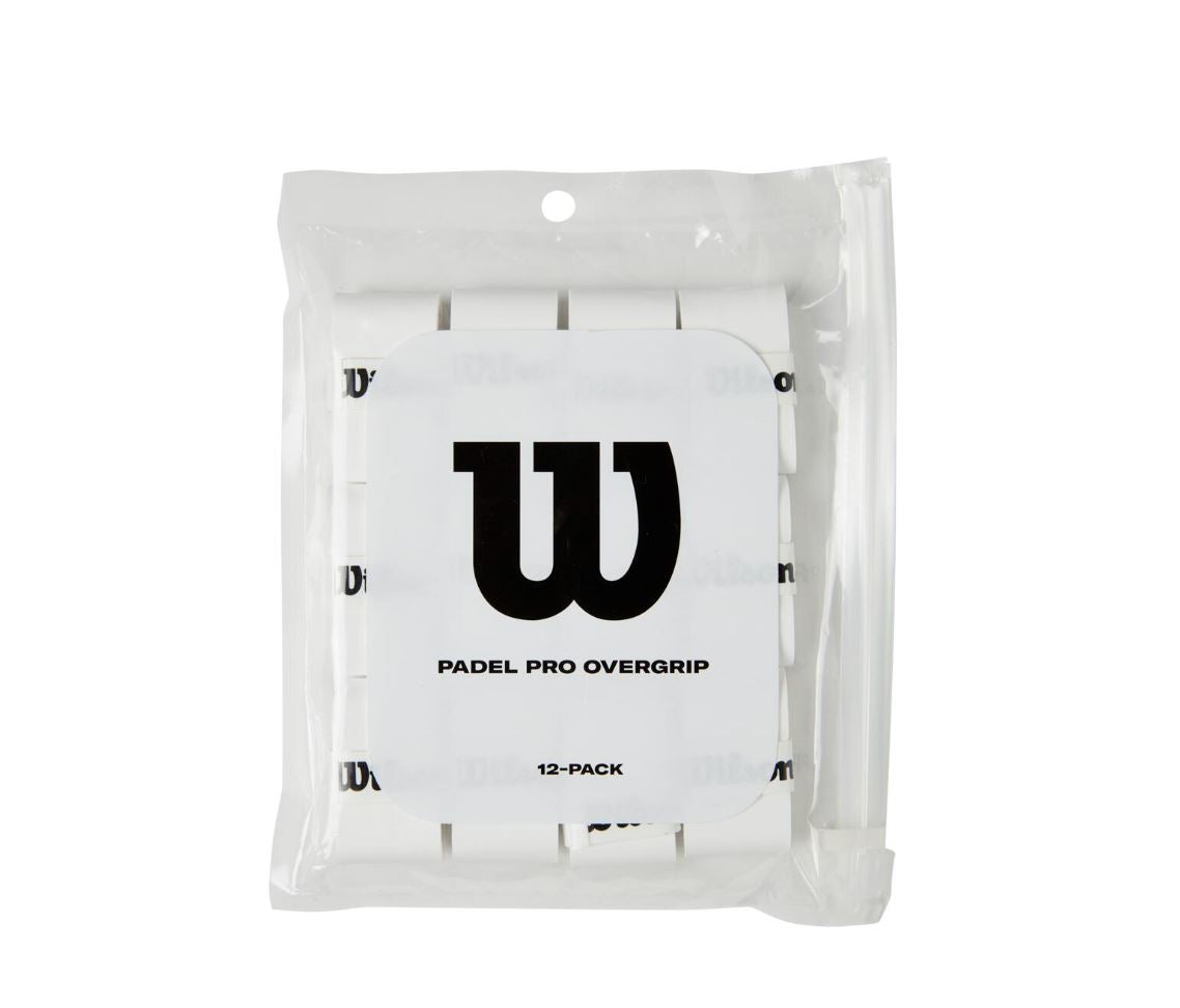 Wilson Pro Overgrip Padel (White, 12-pack) — Mypadellife.com